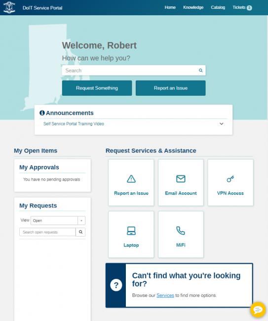 ETSS Service Portal | RI ETSS